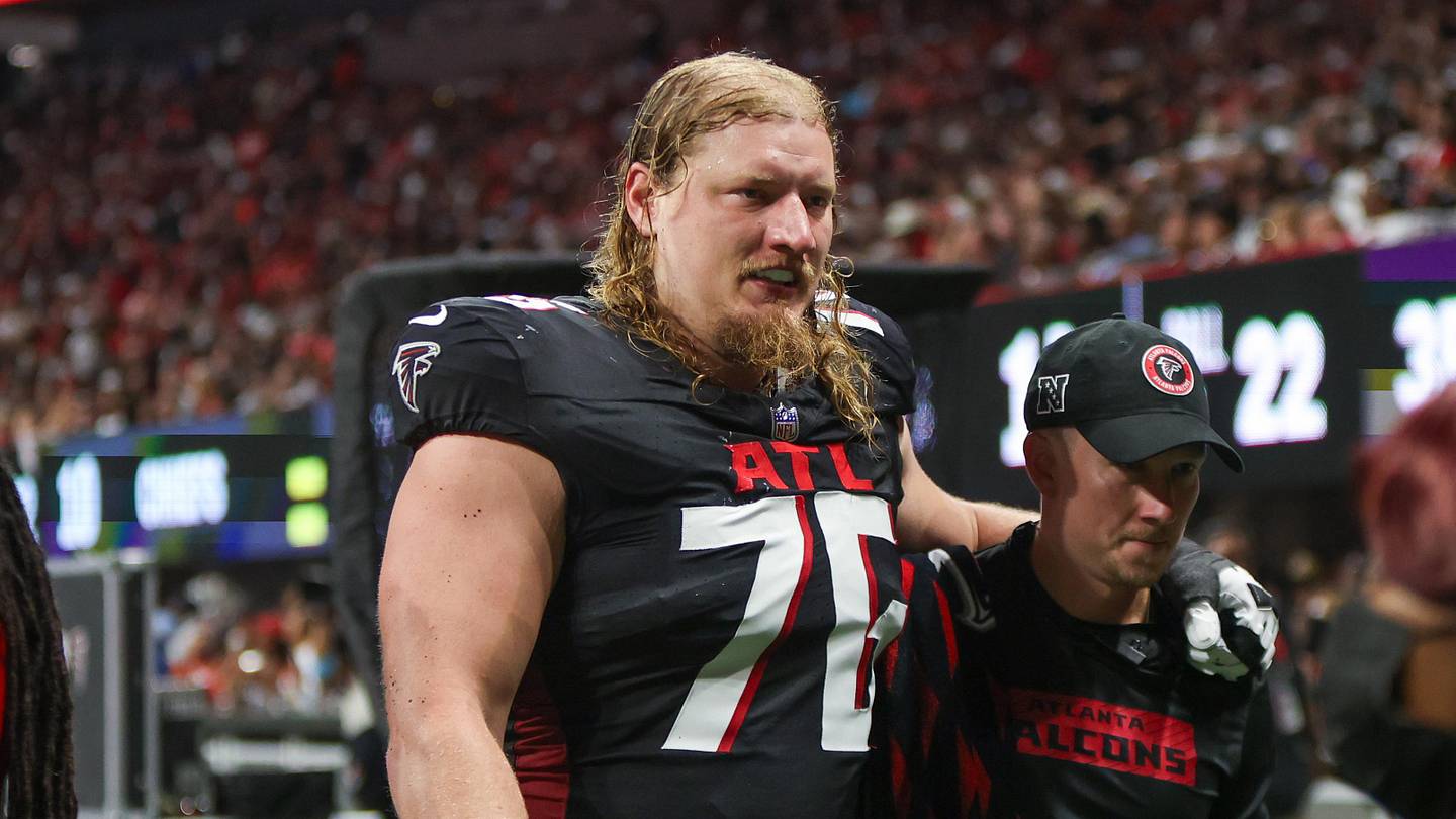 BREAKING: Injury Scare for Atlanta Falcons as Starting OL Carted Off Field