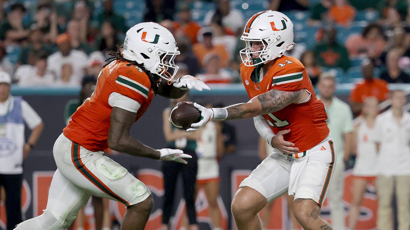No. 5 Miami vs No. 18 USF snubbed by ESPN's College Gameday