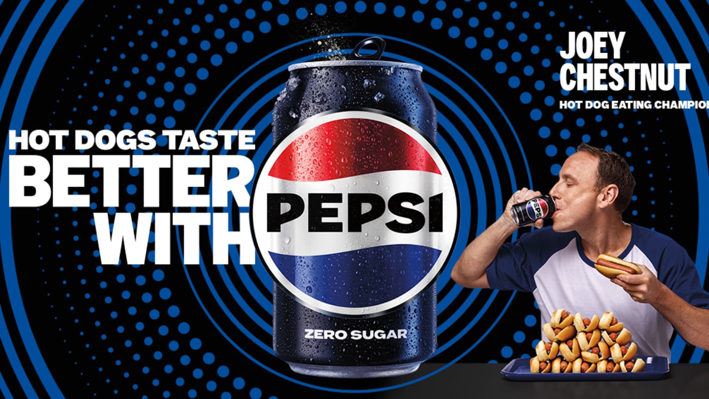 Joey Chestnut shares his ultimate Pepsi and hot dog pairing, interview