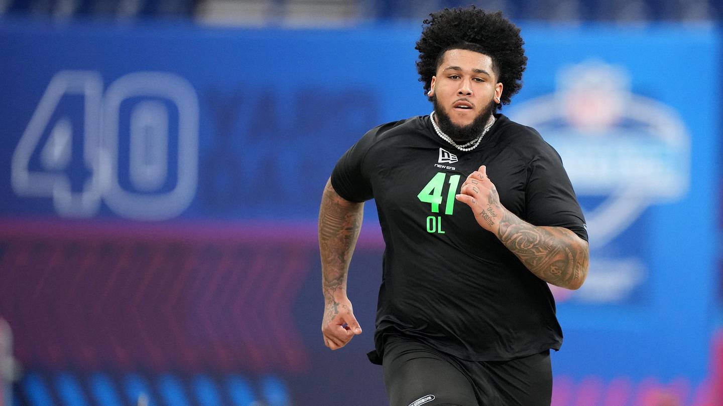 Kadyn Proctor’s NFL combine measurements were exactly what the league ...