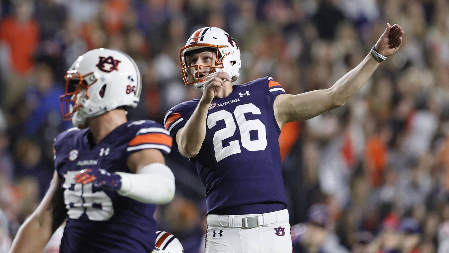 Former Auburn Tigers Kicker Anders Carlson Released