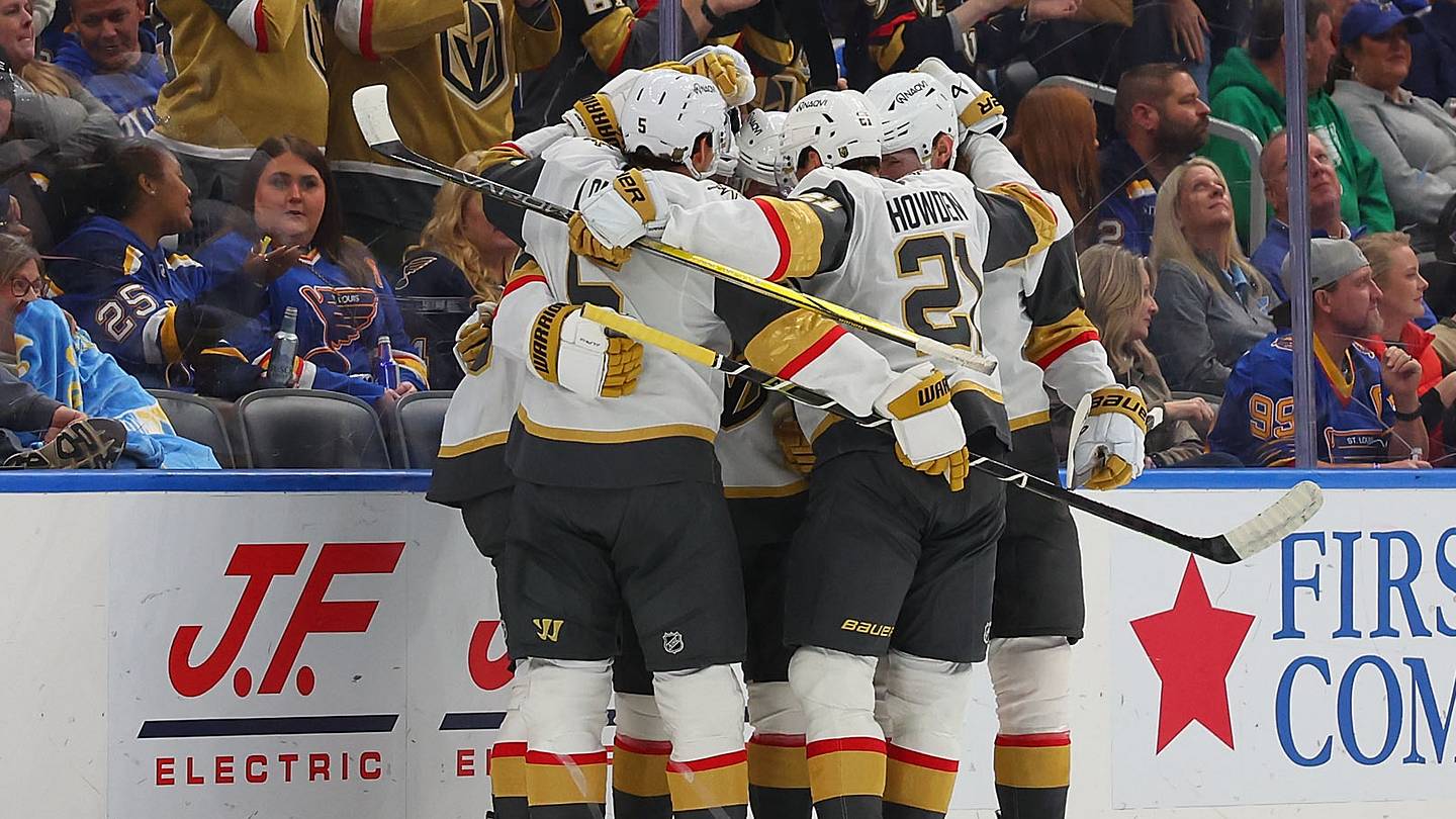 Golden Knights take out all their anger on the St. Louis Blues in a ...