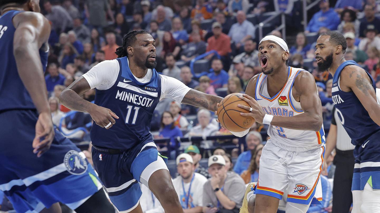 OKC Thunder vs. Minnesota Timberwolves Starting Lineups Game 1