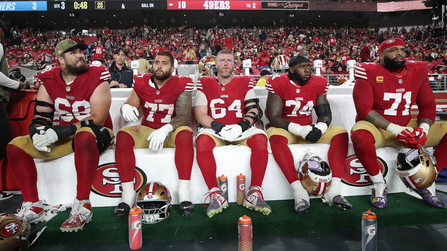 Don't look now, but 49ers offensive line is peaking at precisely the ...