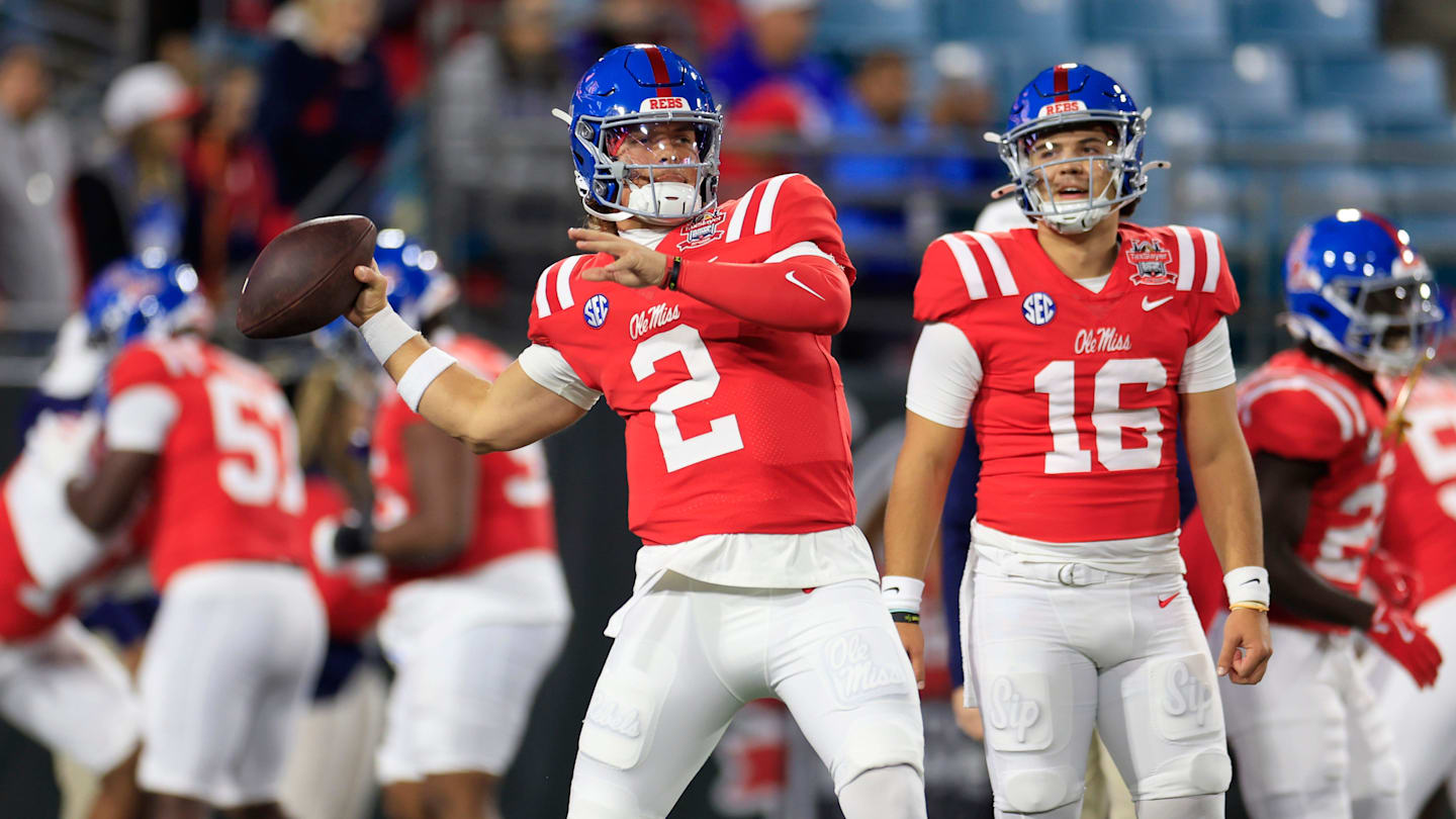 Is Ole Miss quarterback Jaxson Dart throwing at the NFL Combine?