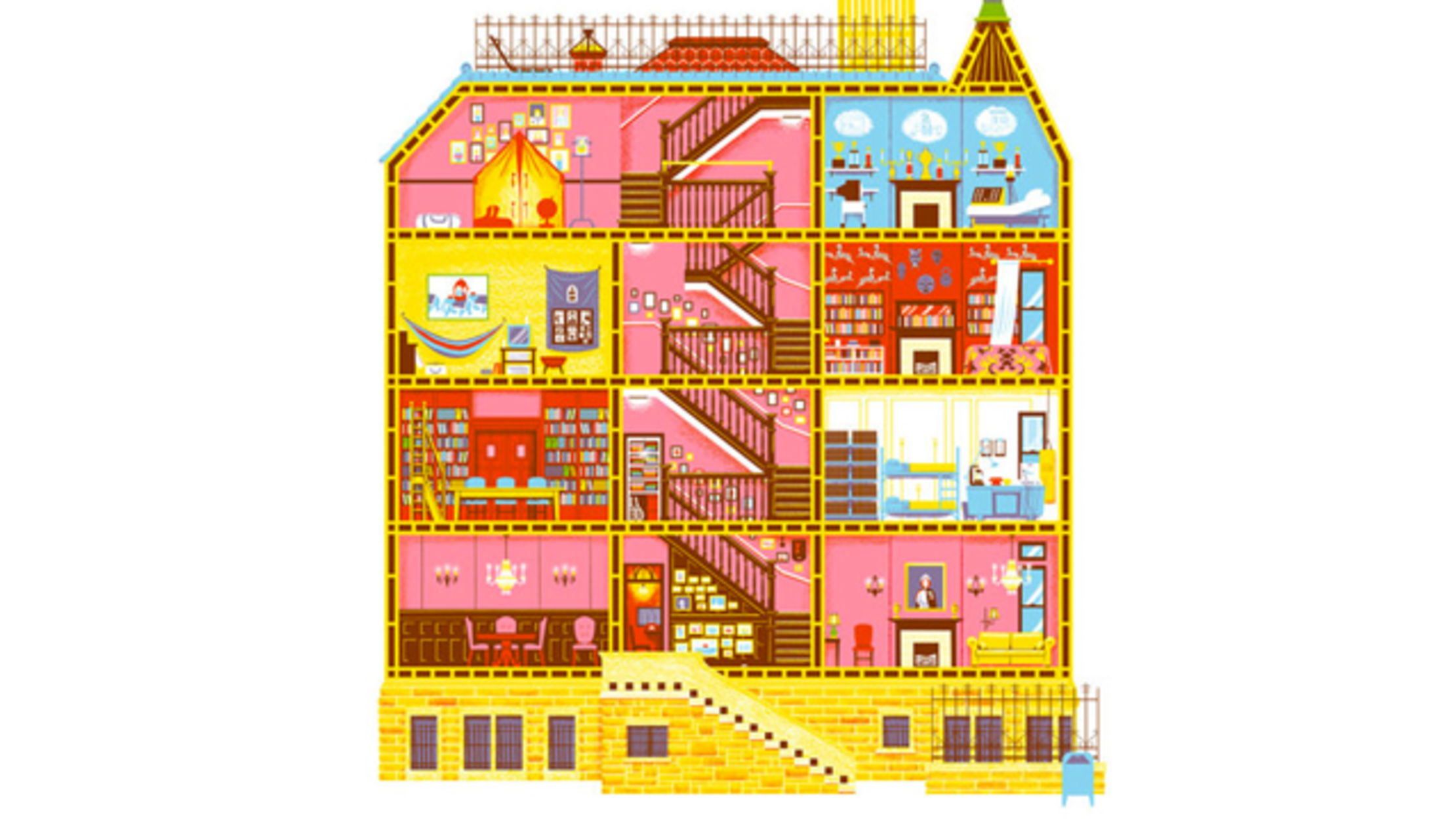 Creative Posters Show the Cross Sections of Famous Wes Anderson ...