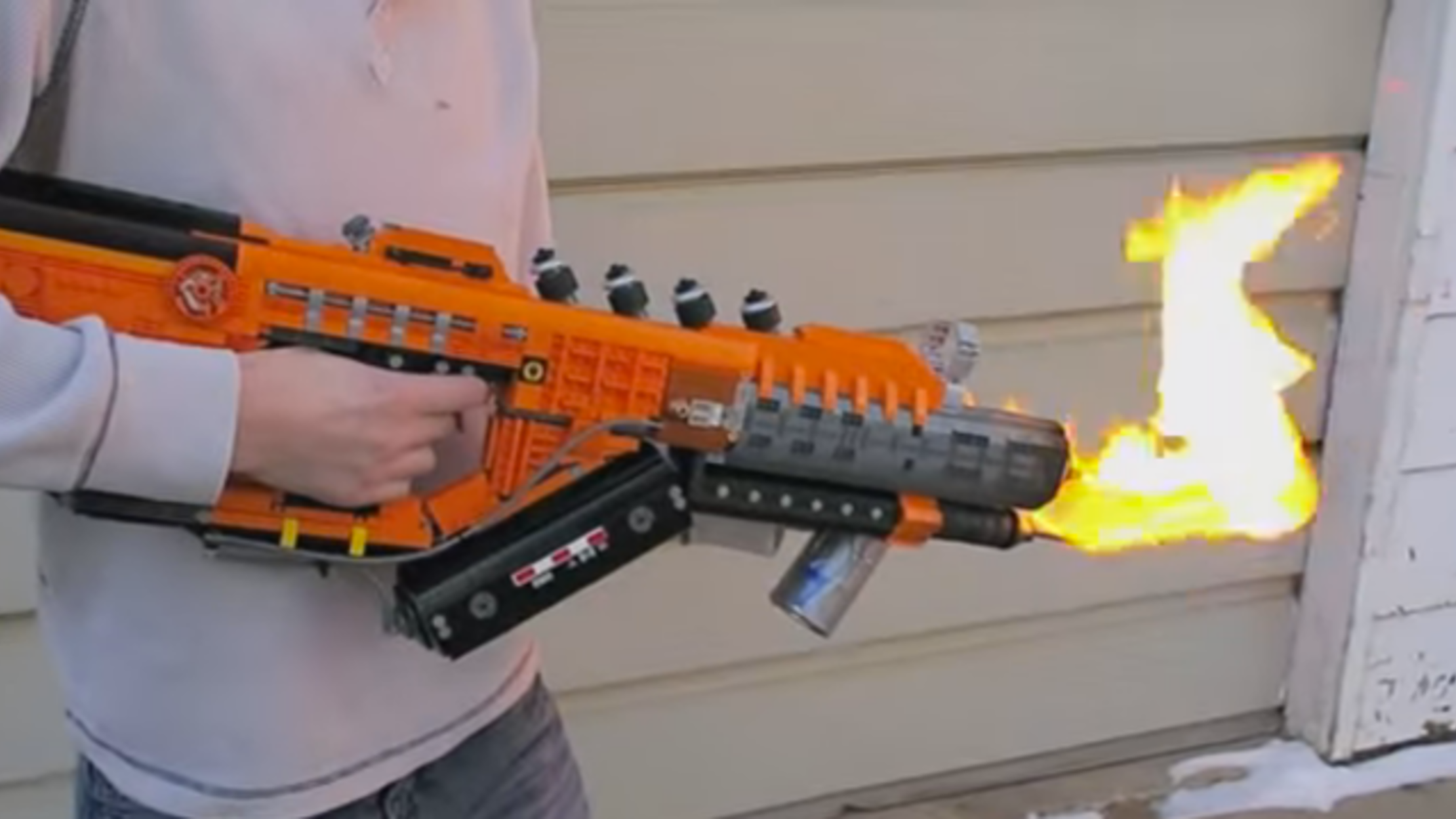 The Missing Links Homebuilt Lego Flamethrower Mental Floss