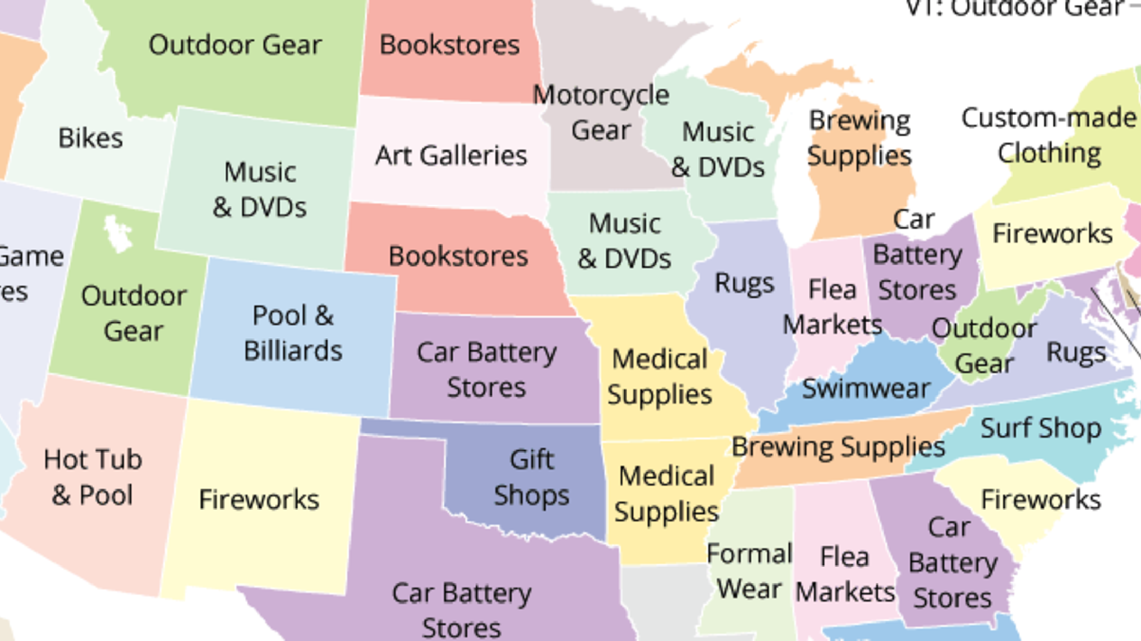 The Most Disproportionately Popular Store in Each State | Mental Floss
