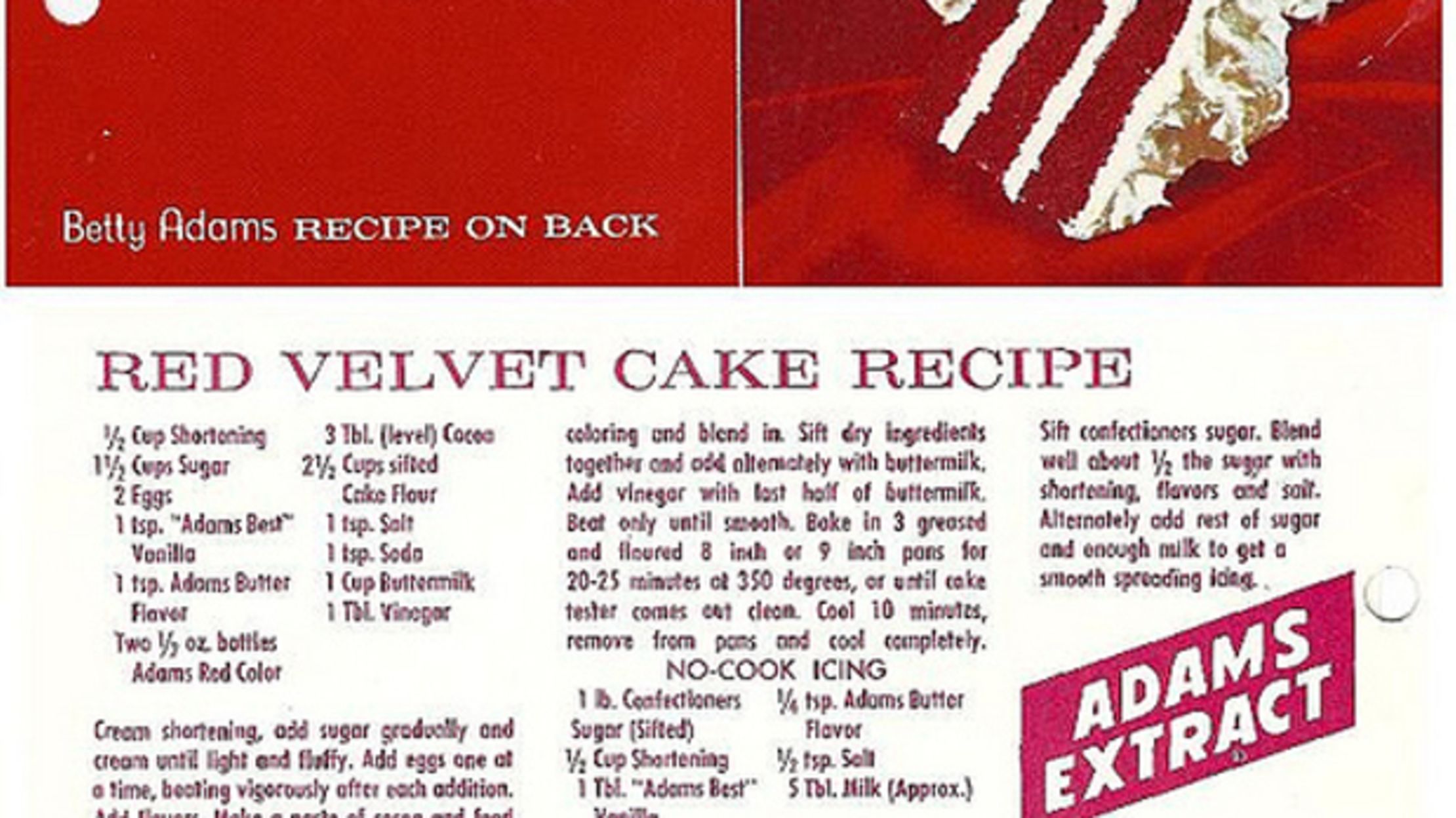 How Red Velvet Cake Got Its Name | Mental Floss