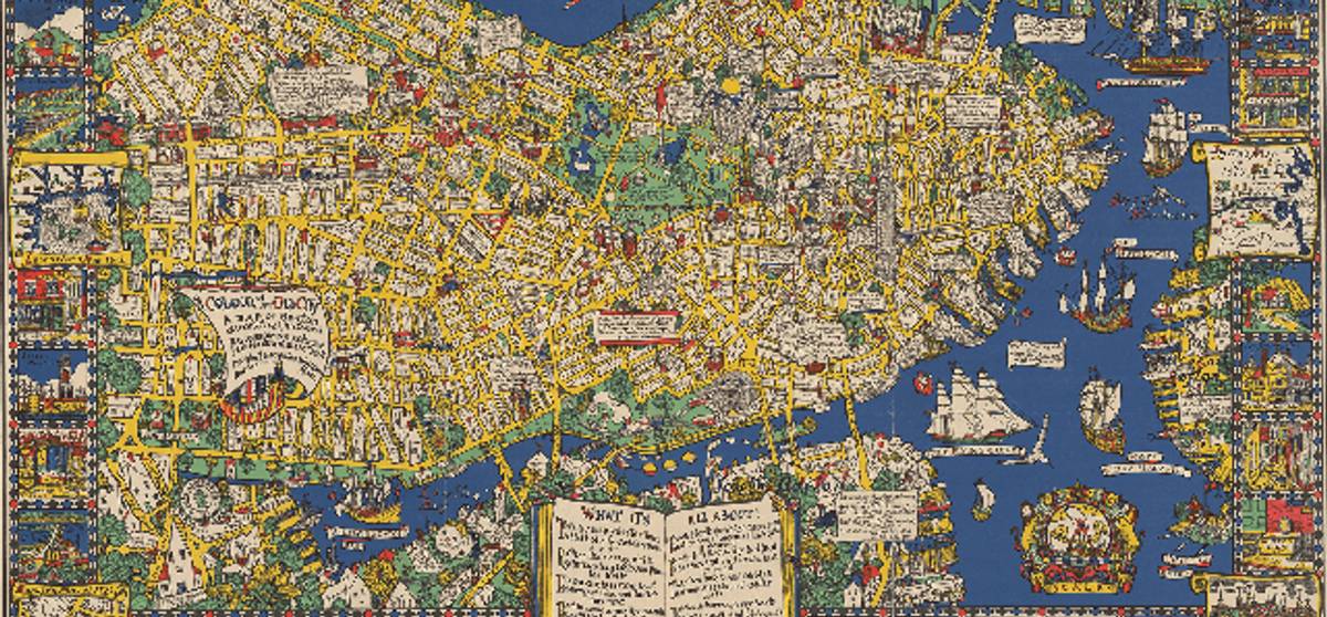 9 Quirky, Colorful Pictorial Maps From Mid-Century America | Mental Floss