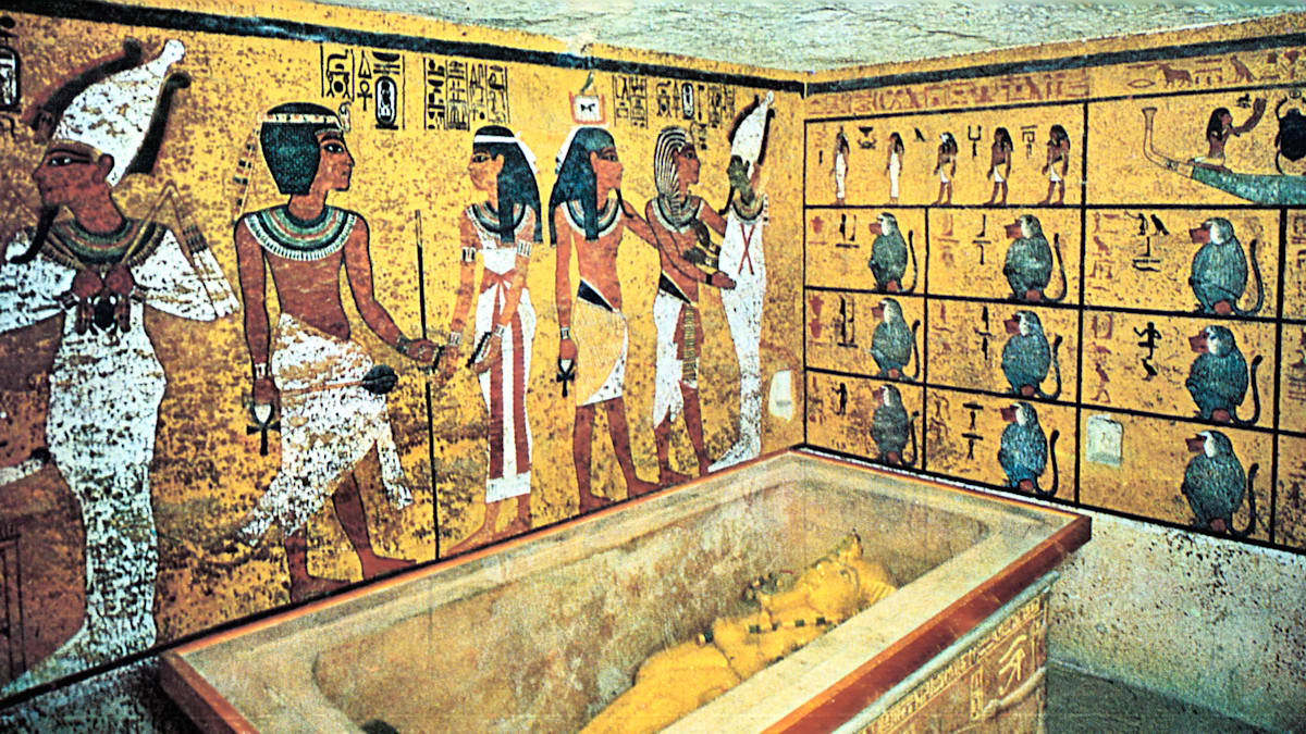 inside tomb