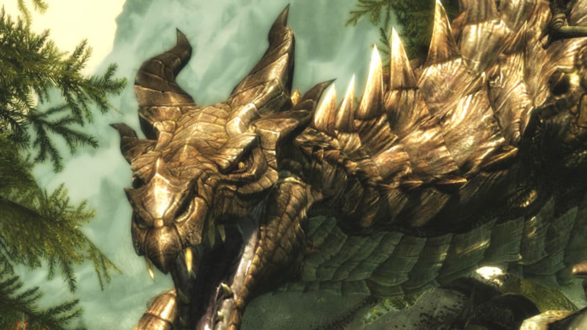 skyrim elder dragon