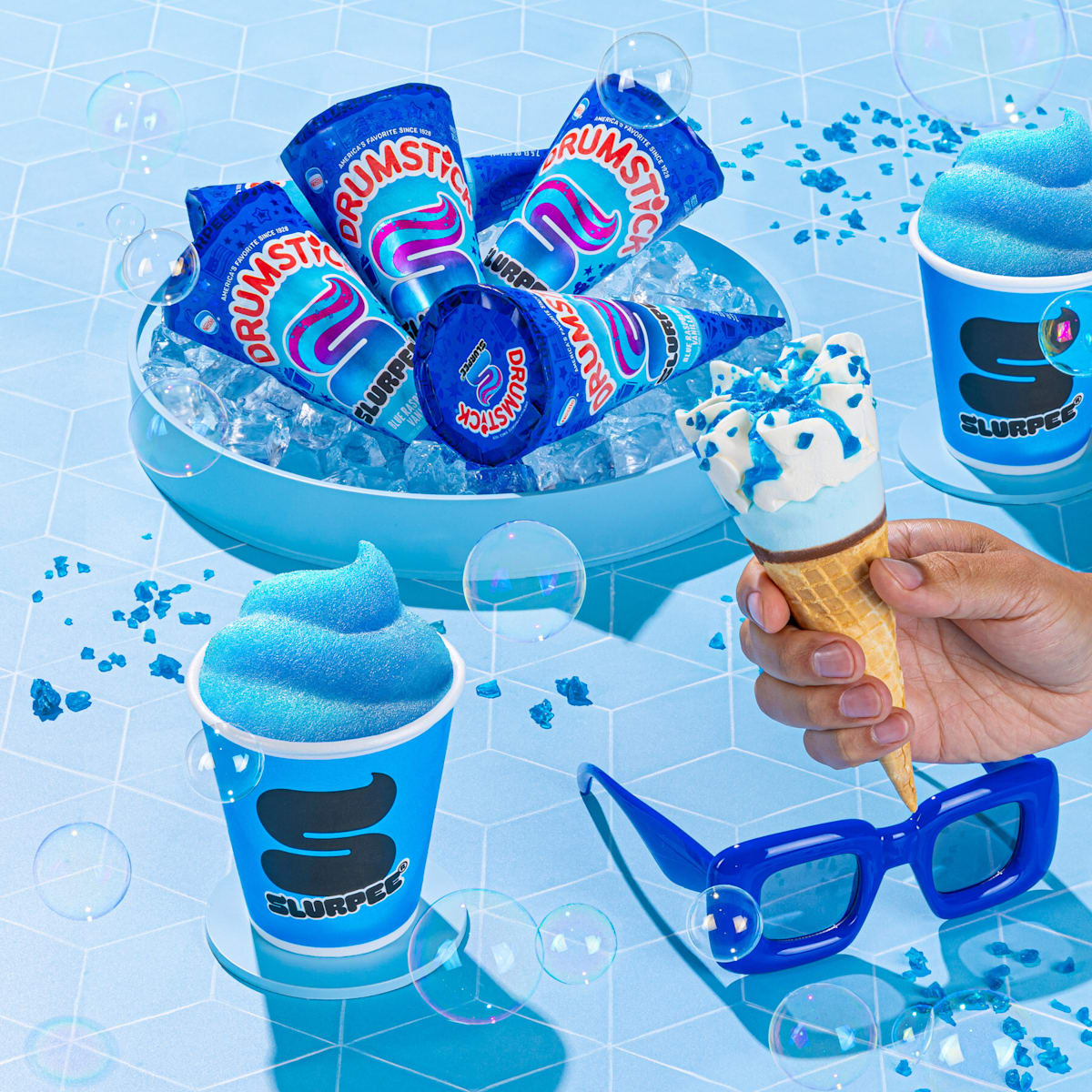 blue raspberry ice pop