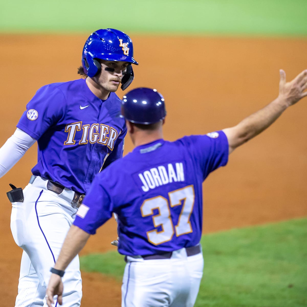 lsu baseball interlocking logo