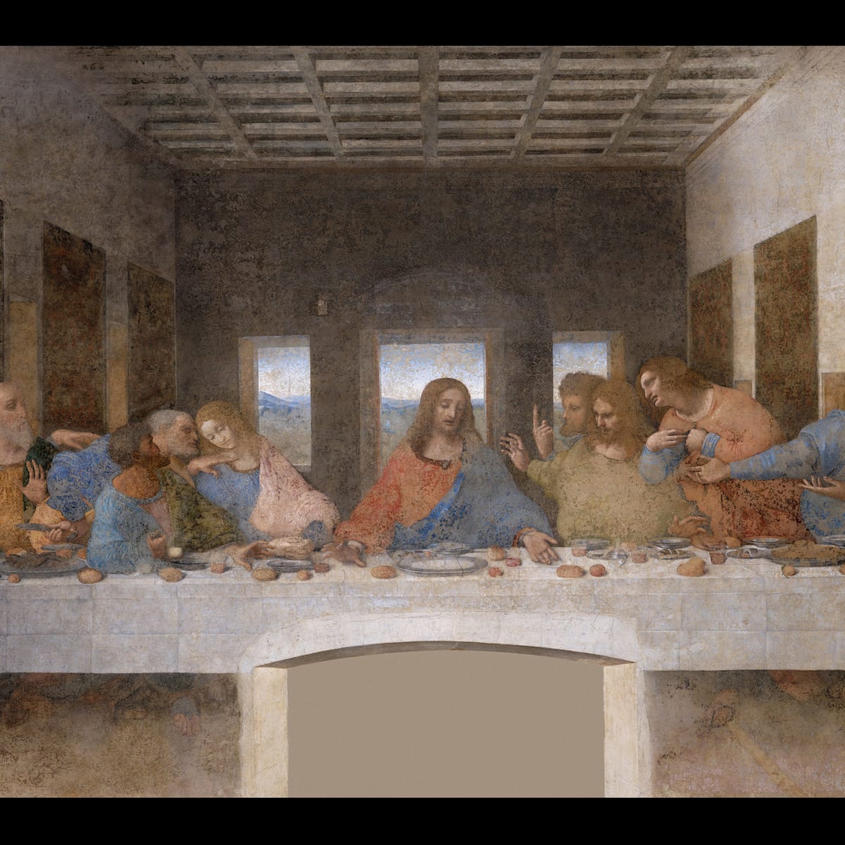 last supper labelled