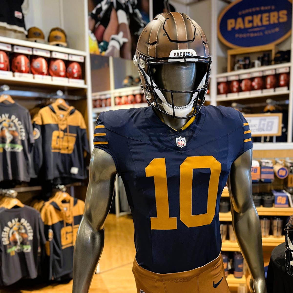 packers helmets and jerseys