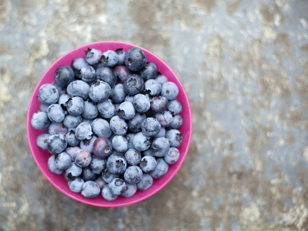 blueberries as food coloring