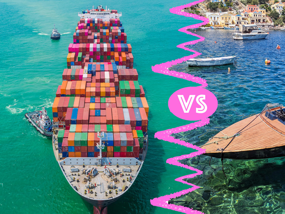 difference boat ship