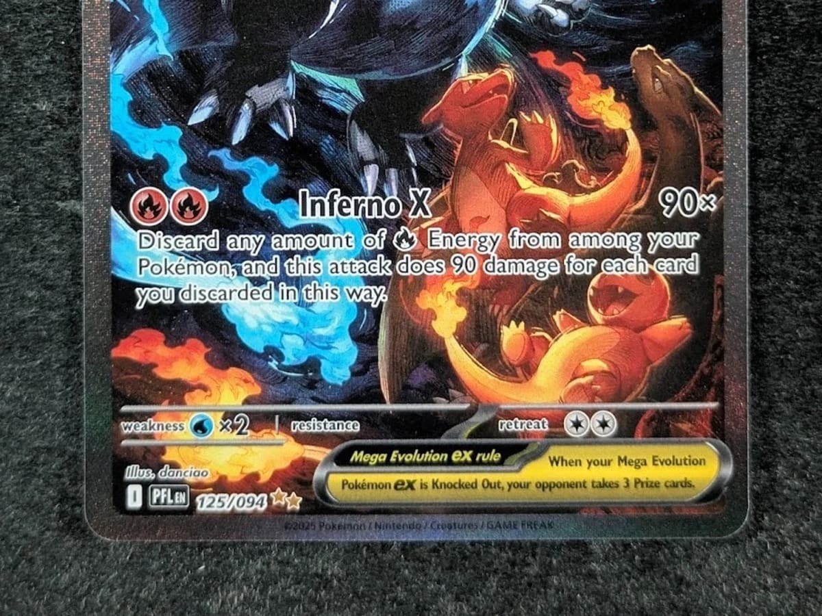 mega evolution charizard card 2025