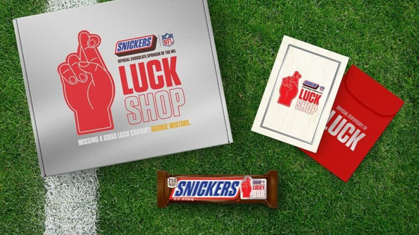 Snickers is helping NFL fans find a good luck charm