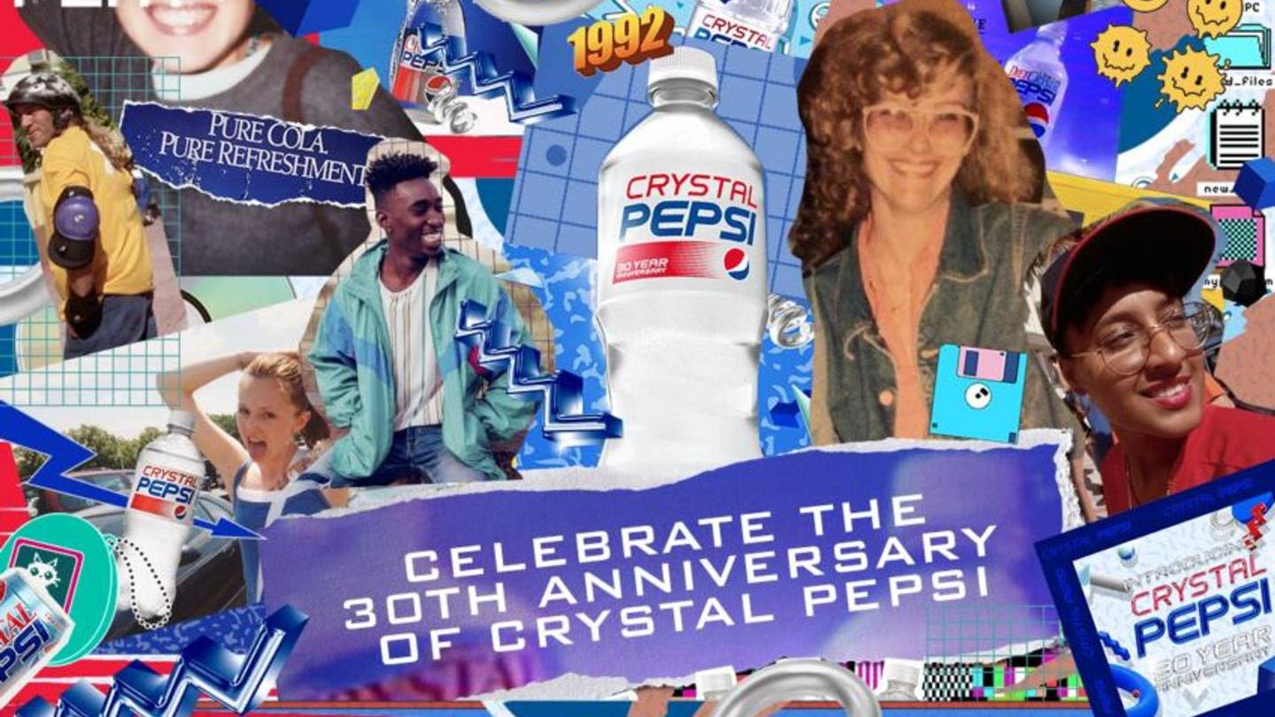 Crystal Pepsi wants to rediscover that right now moment