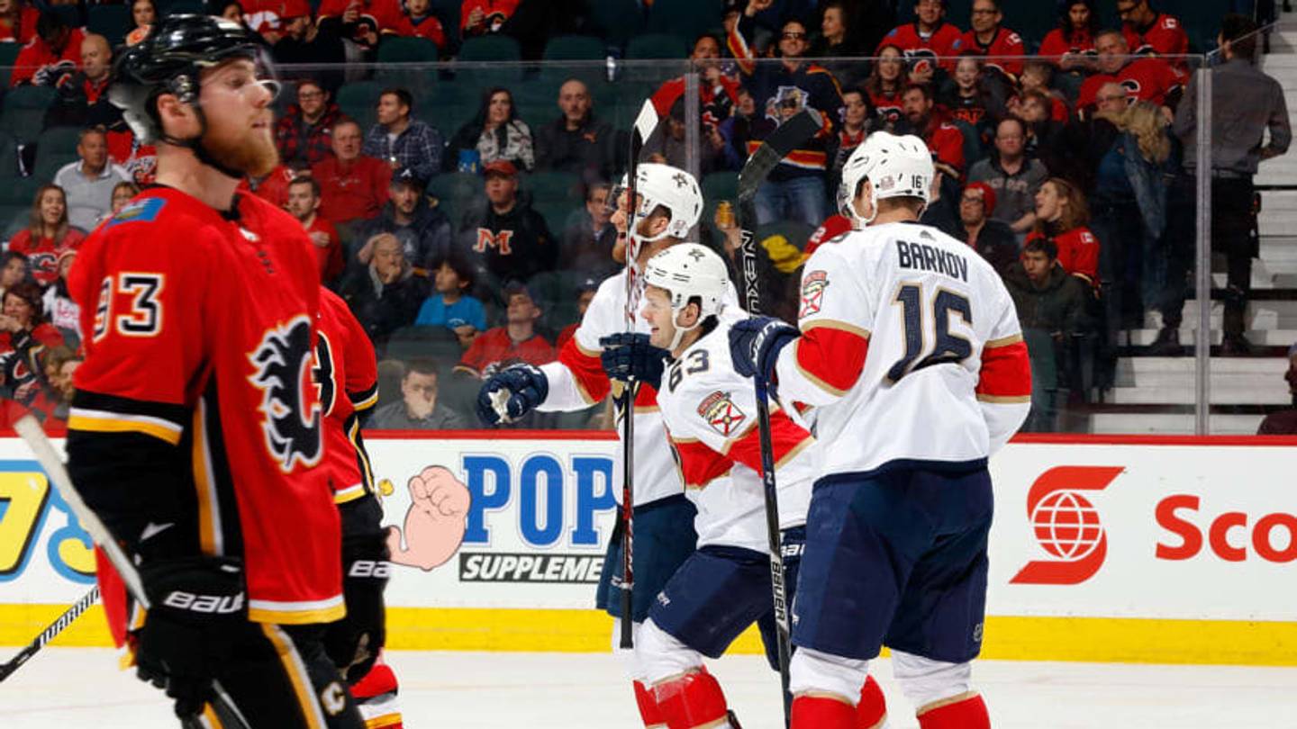 Florida Panthers cruise their way to victory, defeating the Flames 6-3
