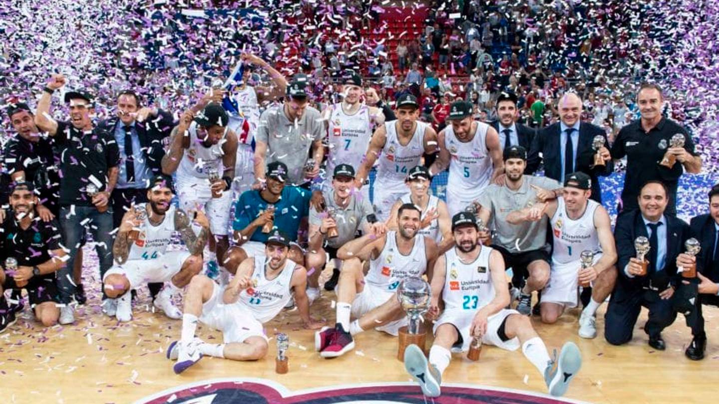 Real Madrid basketball wins 34th League Title