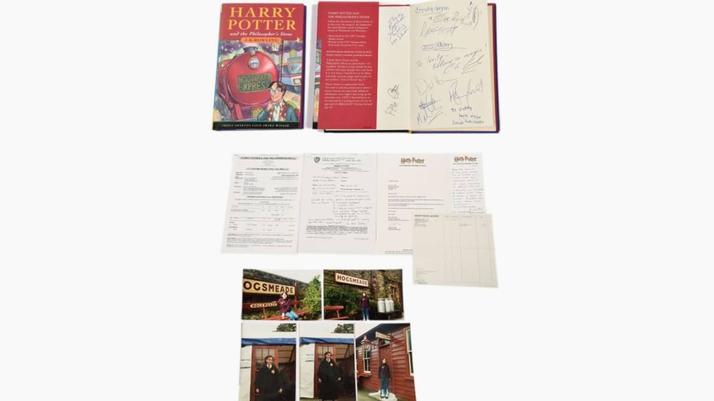 A Copy of Harry Potter and the Philosopher's Stone Featuring Daniel ...