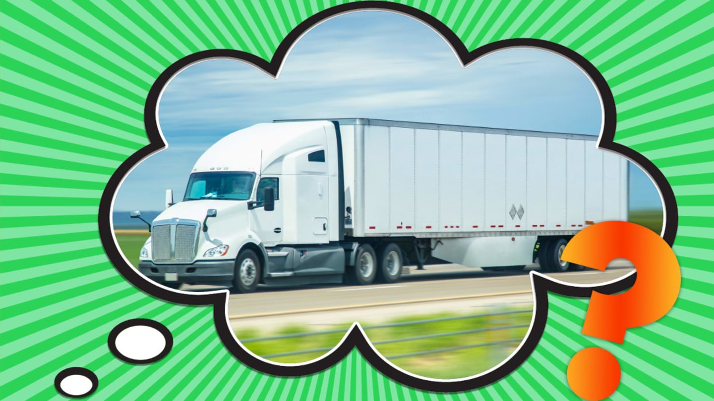 where did the name semi truck come from