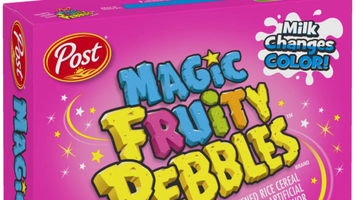 Color changing cereal milk? Magic Fruity Pebbles brings it to the table
