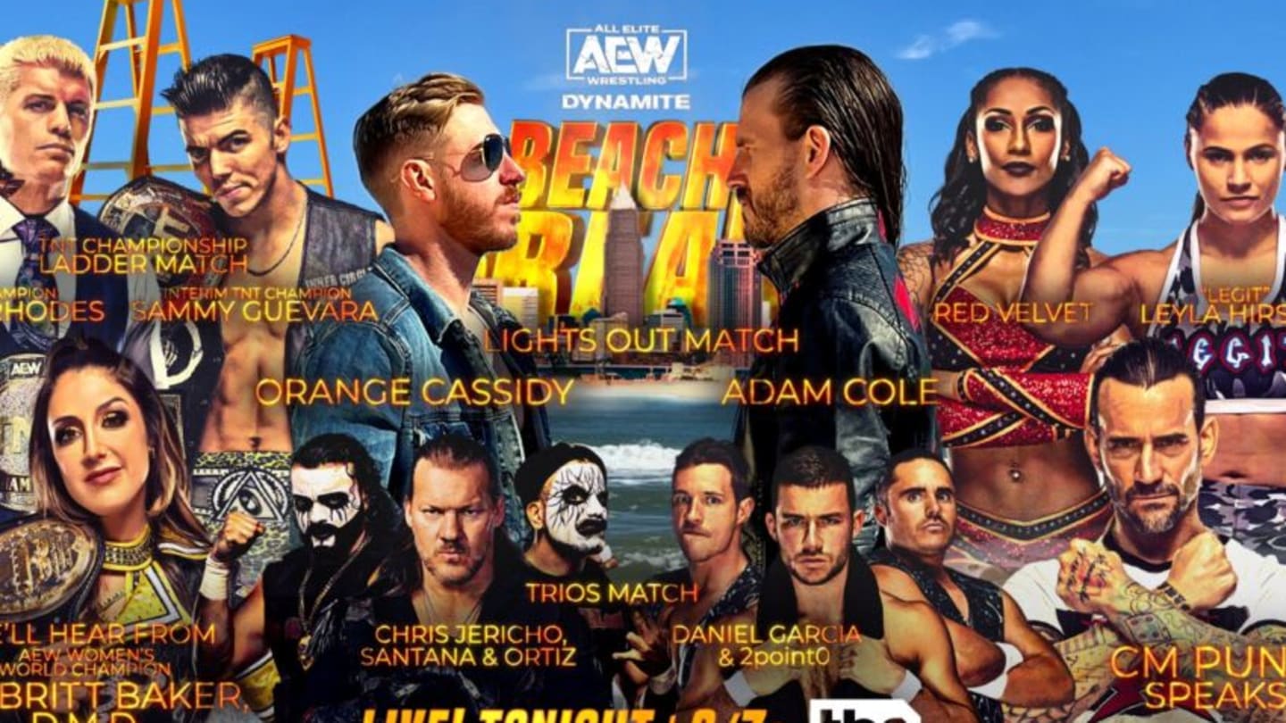 AEW Beach Break match card, live stream, start time, location