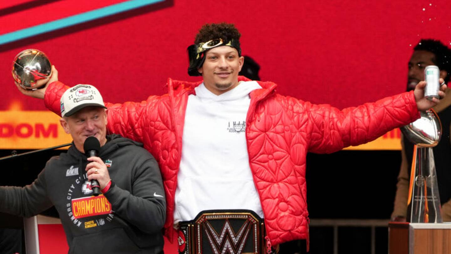 New video shows Patrick Mahomes so lit he almost gave away Lombardi Trophy