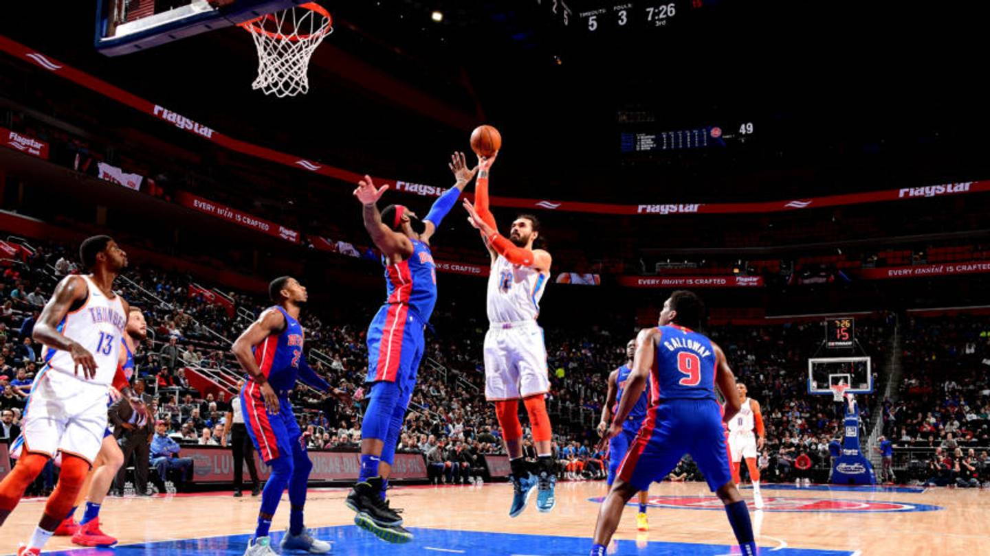 Detroit Pistons suffer shooting woes in loss to Oklahoma City Thunder