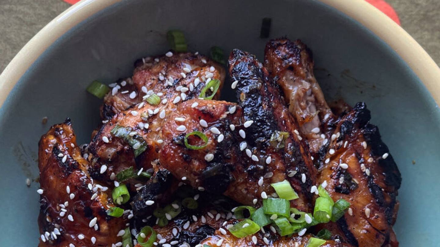Upgrade sticky wings with a secret ingredient from the bar shelf
