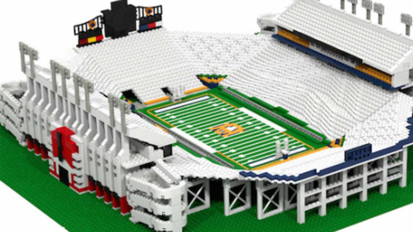 College football replica stadiums built out of LEGOs (Photos)