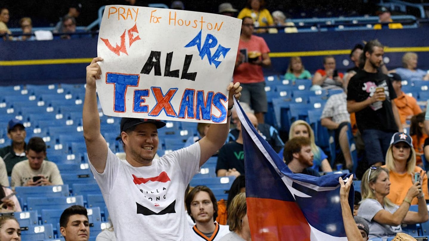 After Harvey, baseball lends a helping hand