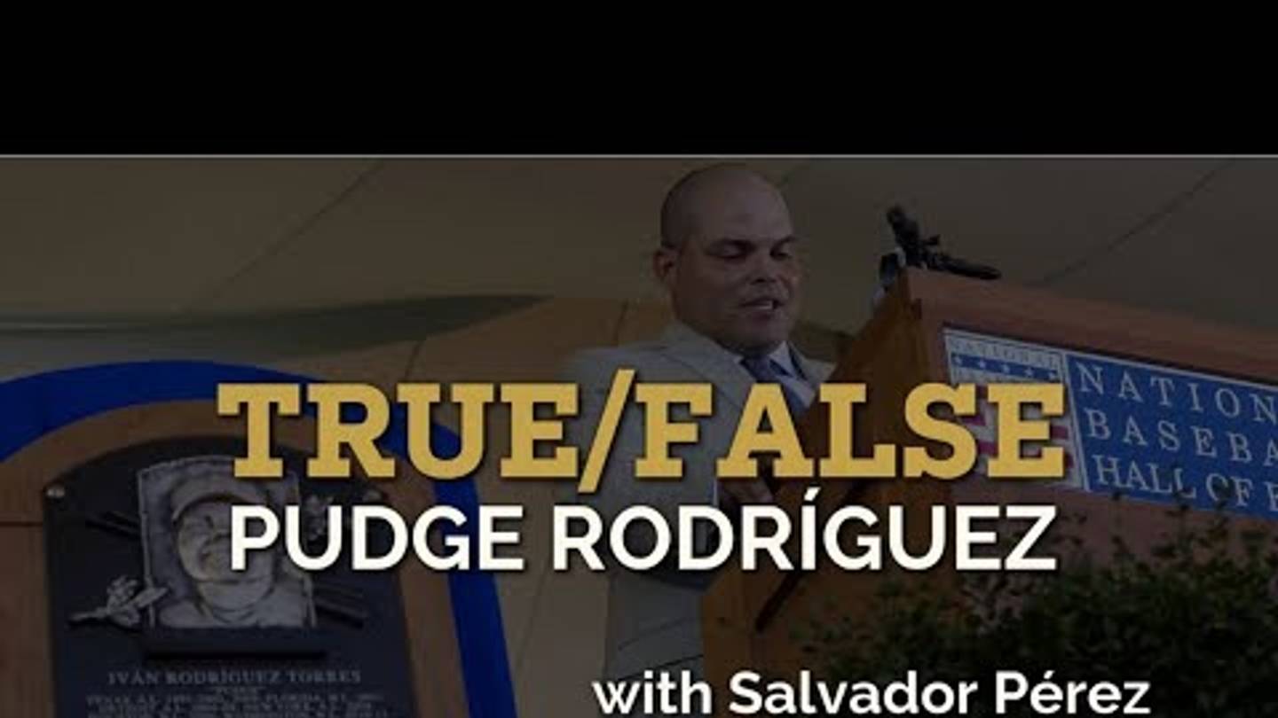 True or False: Salvador Pérez on Pudge Rodríguez