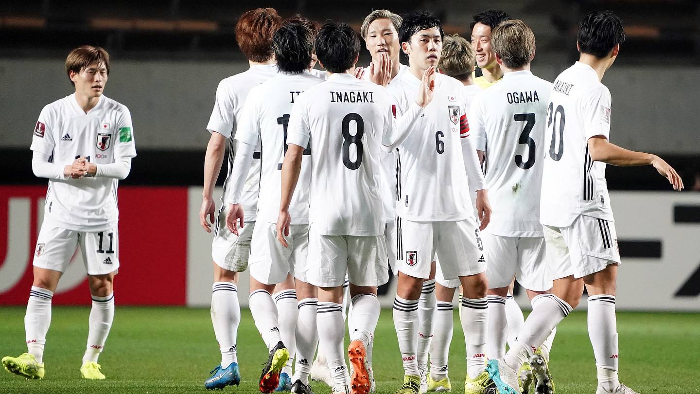 Takumi Minamino scores as Japan beat Mongolia 14-0