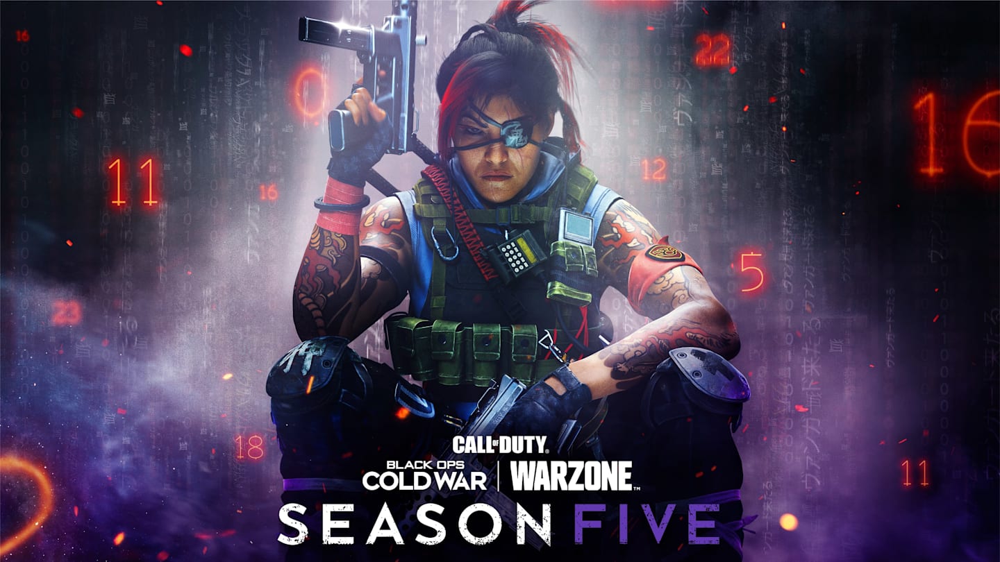 Operator "Kitsune" and Tec-9 Pistol in Warzone Season 5