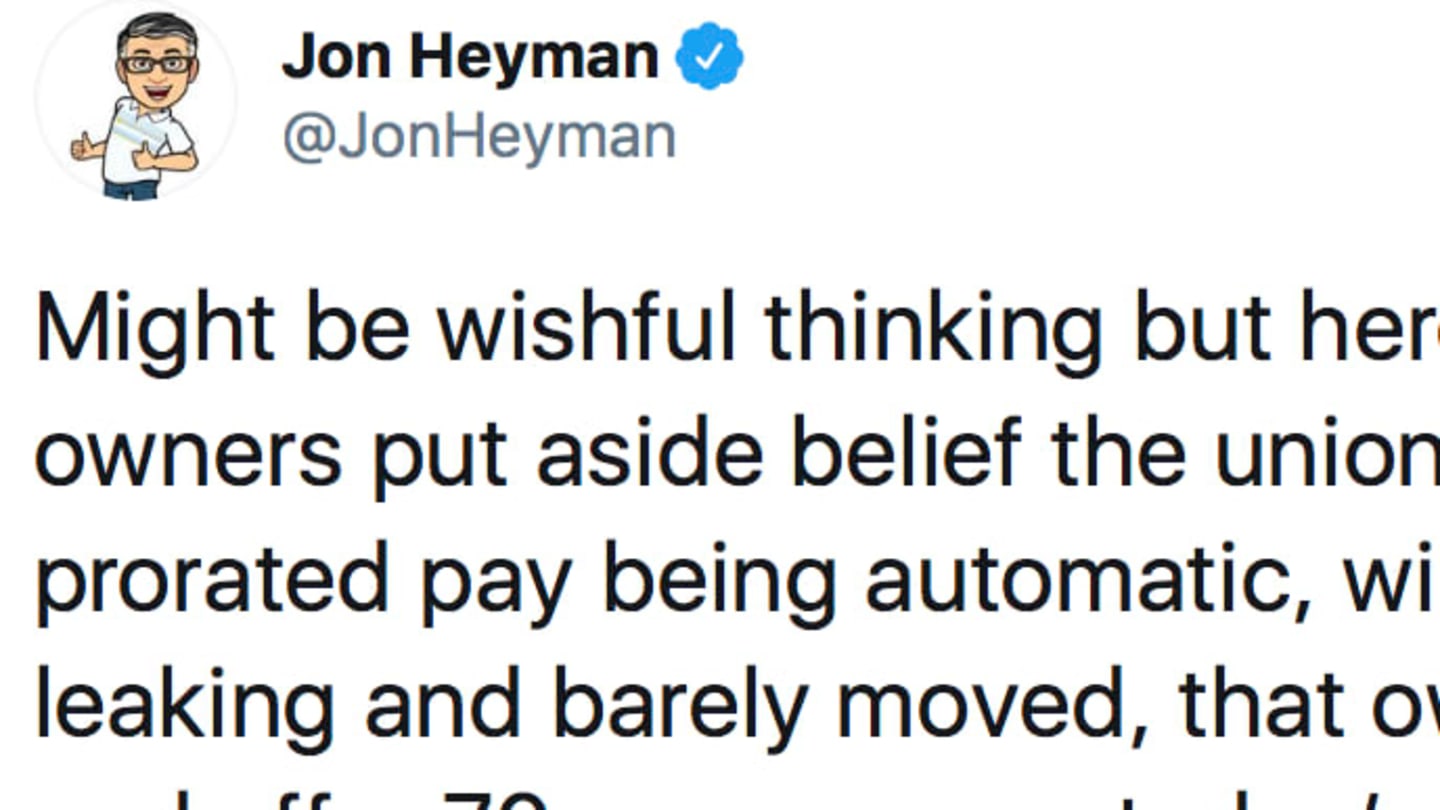 Jon Heyman's 'Wishful Thinking' Would Be an Easy Way for MLB Owners to ...