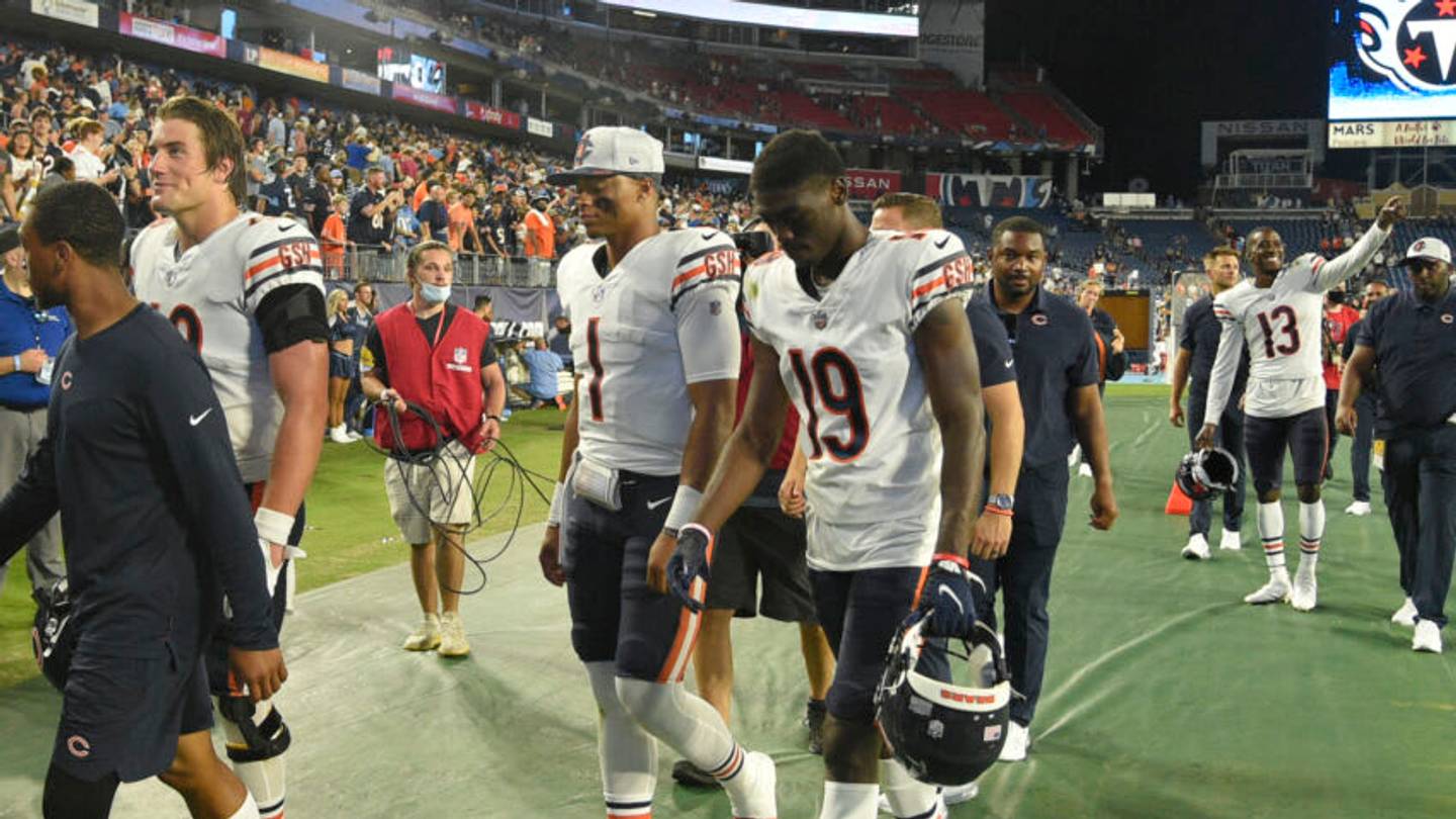 Where does the Chicago Bears roster rank in age vs. other NFL teams?