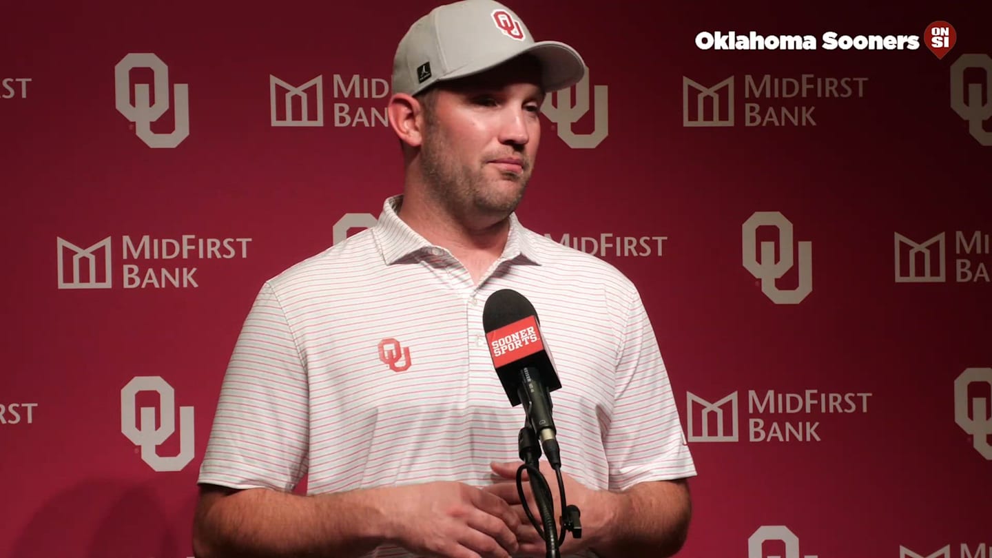WATCH: Oklahoma LB Coach Nate Dreiling Crimson Combine Postgame