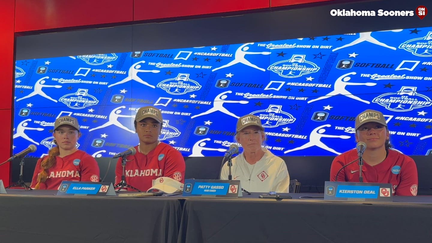WATCH: Oklahoma HC Patty Gasso, Players' Alabama Postgame Interview
