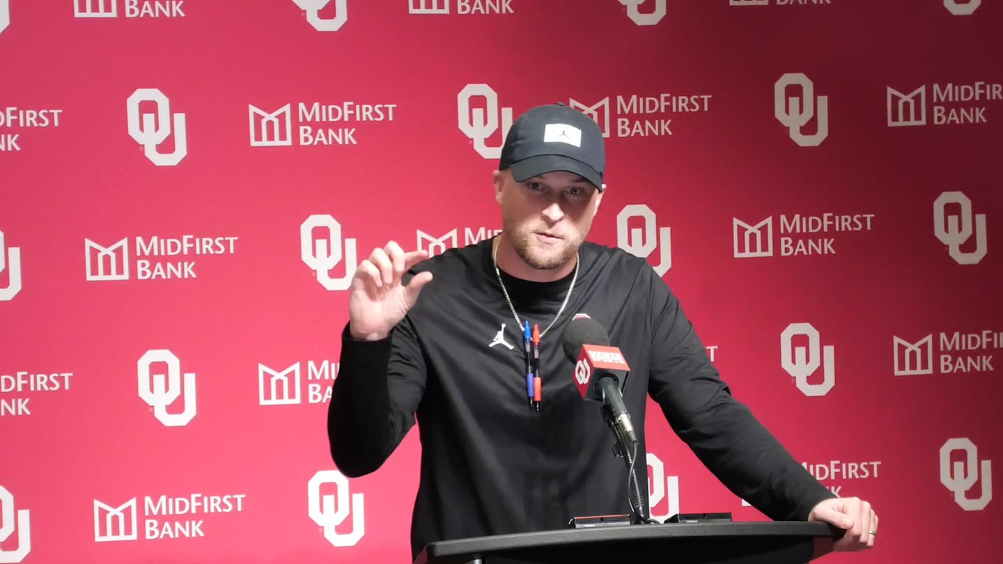 Watch: Oklahoma OC Ben Arbuckle Auburn Postgame Press Conference