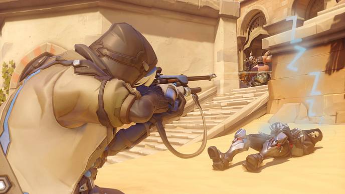 Overwatch Content Creator Builds Ana Sleep Dart Practice in the Workshop