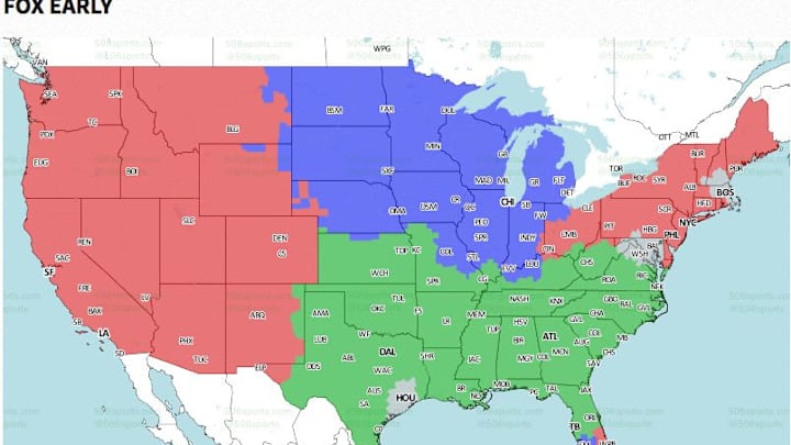 NFL Week 4: Broadcast map