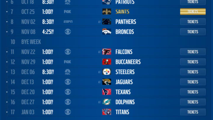Indianapolis Colts 2015 Schedule and Opponents
