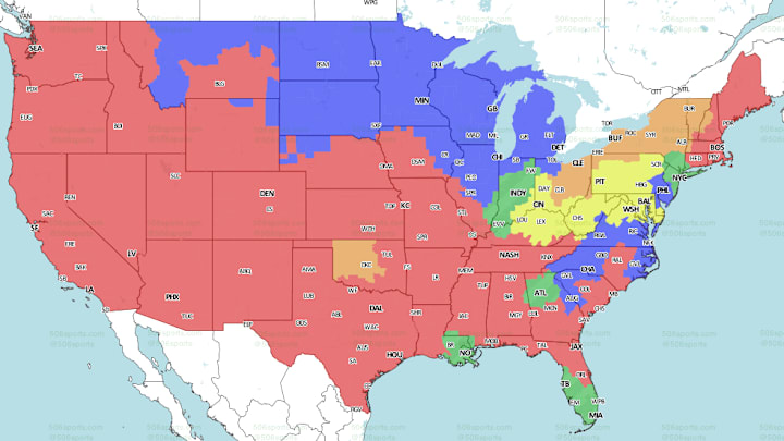 NFL coverage map 2019: TV schedule Week 10