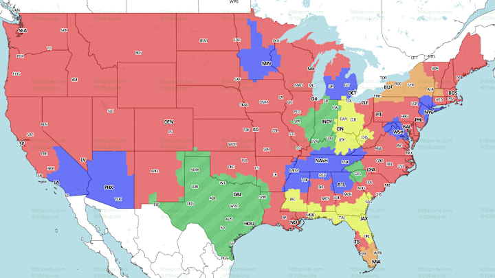 NFL coverage map 2019: TV schedule Week 7