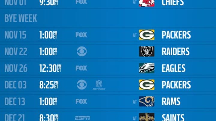 lions schedule
